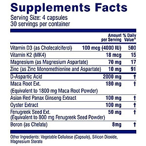 TestoFuel - 120 Testosterone Booster Pills for Men - 100% Natural Ingredients