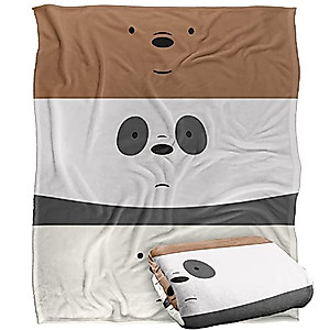 We Bare Bears Stack Officially Licensed Silky Touch Super Soft Throw Blanket 50" x 60"