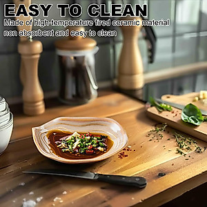 3 Pack Spoon Rest for Stove Top, 5.7” Ceramic Spoon Holder for Stove, Heat-Resistant Spoon Rest for Kitchen Counter Spoons Spatulas Ladles (Blue Khaki White)