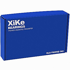XiKe 2 Set Fits for 1'' Axles Trailer Wheel Hub Bearings Kit, L44643/L44610 and 12192TB Seal OD 1.980'', Dust Cover and Cotter Pin, Rotary Quiet High Speed and Durable.