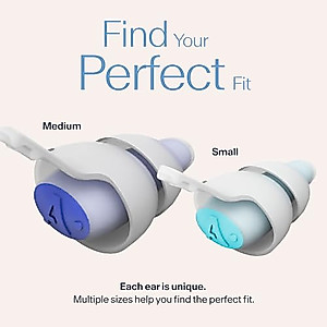 Alpine SleepDeep Multisize - Soft Ear Plugs for Sleeping and Concentration - New 3D Oval Shape and Noise Reducing Gel for Better Attenuation - 27dB - for Side Sleeper - 2-Pair Reusable: S + M/L
