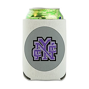 City College of New York Secondary Logo Can Cooler - Drink Sleeve Hugger Collapsible Insulator - Beverage Insulated Holder