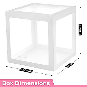 PYCALOW First Birthday Decorations Girl - 1st Birthday Baby Girl Decorations Include Balloons Box, Backdrop, Crown, Banner, High Chair Banner, Topper, Baby First One Year Old Girl Party Supplies