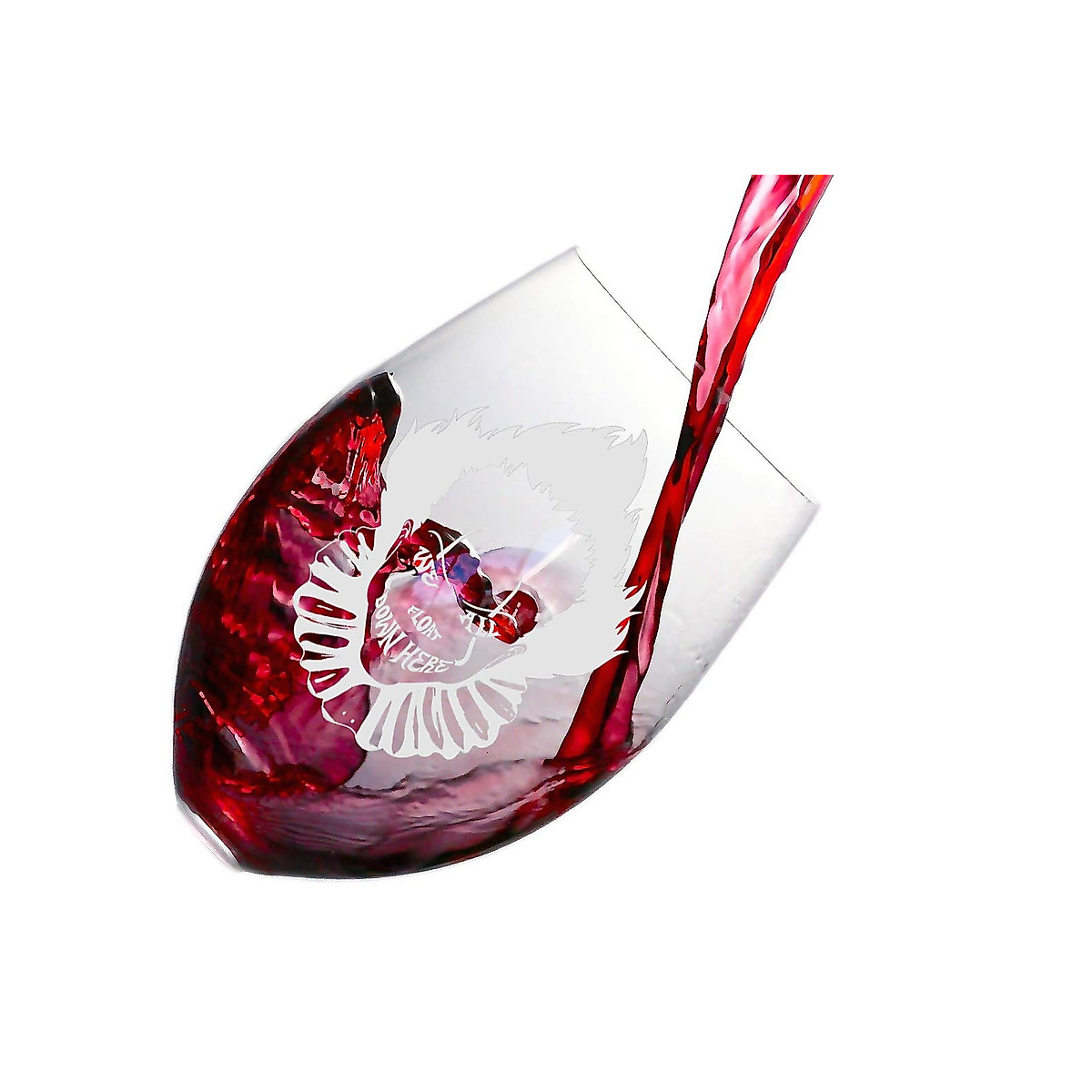 Hat Shark We All Float Down Here Horror Movie Clown - Laser Engraved Stemless Wine Glasses