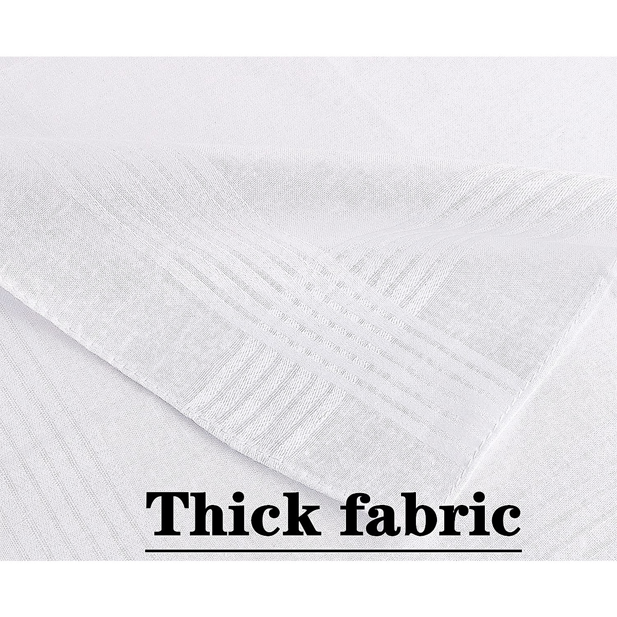 Men's Handkerchiefs 100% Soft Cotton White Hankie Hankerchieves