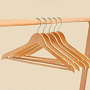 WALNUT 1Pcs Practical Hangers Using Wooden Hangers Non-Slip Space-Saving Clothing Coat Rack Accessories