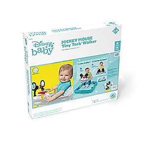 Bright Starts Disney Baby Mickey Mouse Original Bestie 2-in-1 Baby Activity Walker - Easy Fold Frame and Removable-Toy Station, 6 Months and up