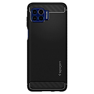 Spigen Rugged Armor Designed for Motorola One 5G Case (2020) - Matte Black
