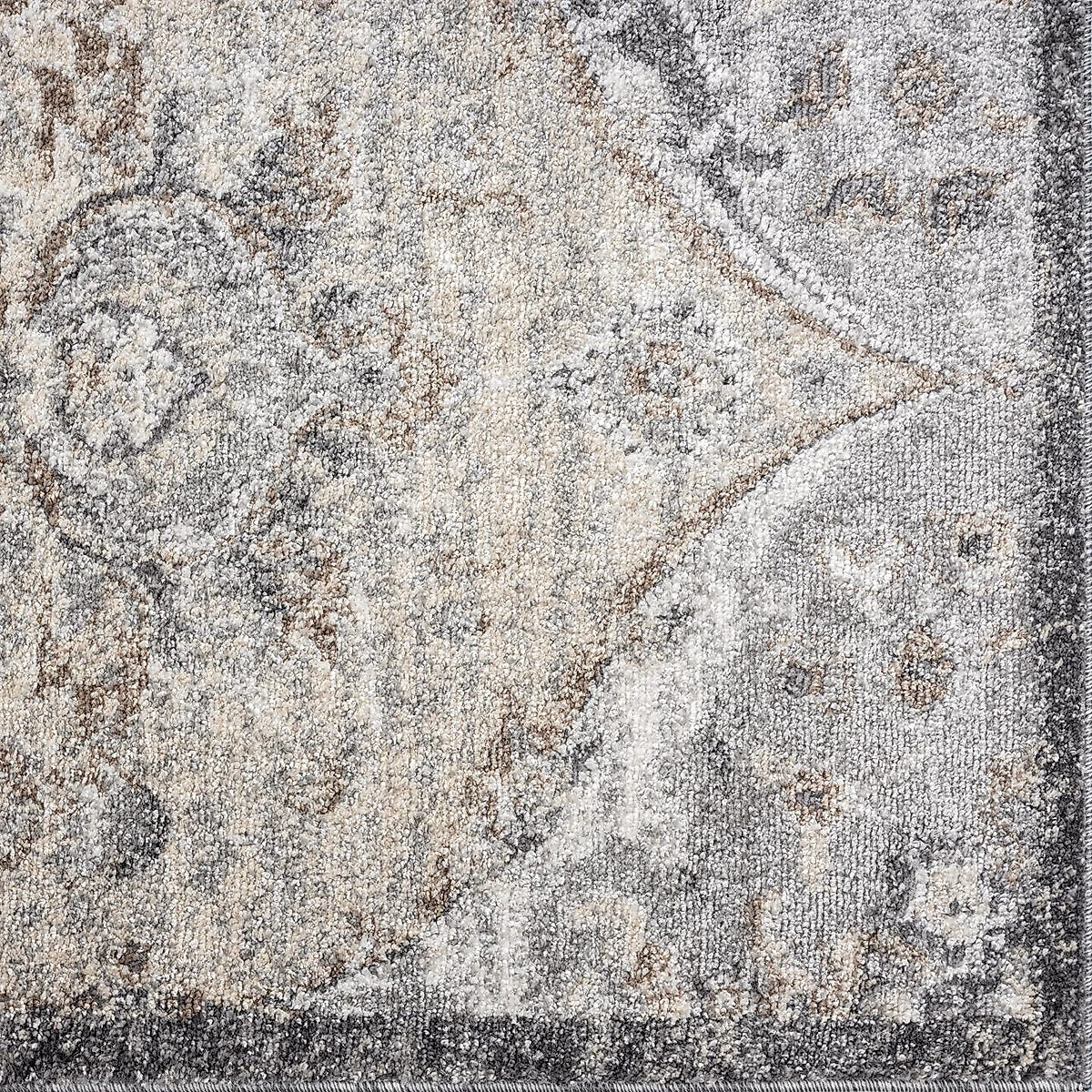 LUXE WEAVERS Euston Collection 8064 Grey 8x10 Modern Oriental Area Rug