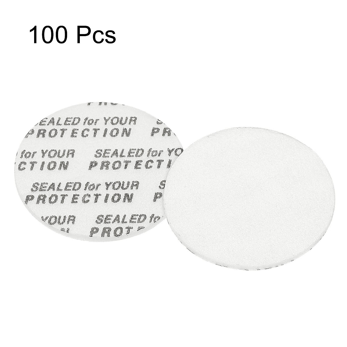 PATIKIL 28mm/1.1" Foam Lid Liner, 100 Pack PS Foam Resistant Tamper Pressure Sensitive Seal for Bottle Cap Liners Seals