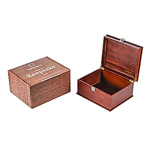 Hawkerrz Wooden box with hinged lid | Large Keepsake box | Premium decorative keepsake boxes with lids | Hand crafted ACACIA wood box with lid | Classic wooden storage box with lock and key | Decorative wooden storage box for Jewelry, toys and keepsakes