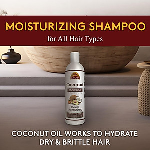 OKAY COCONUT OIL DEEP MOISTURIZING SHAMPOO 12oz / 355ml