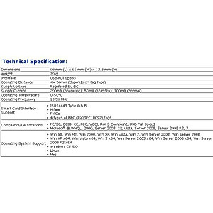 NFC ACR122U RFID Contactless Smart IC Card Reader Writer, ACR122U NFC RFID Contactless Smart Reader & Writer/USB + 5X IC Card ACR122U RFID Smart Card NFC