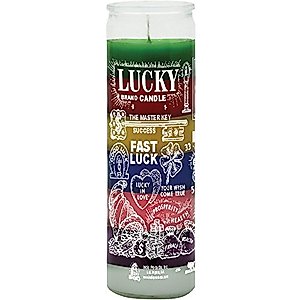Indio 7 Day Glass Candle Fast Luck 7 Colors