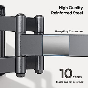 Pipishell TV Wall Mount Bracket Full Motion for 50-90 Inch OLED QLED Flat Curved TV with 29 Inch Extension Articulating Arm Swivel Tilt Level, Max VESA 800x400mm Up to 132 lbs Fits 16/18/24 Inch Studs