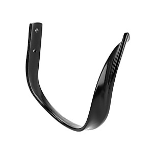 Sumnacon 2 Pcs Aluminum Alloy Curtain Holdbacks - Decorative Wall Mounted Drapery Tiebacks with Screws, Heavy Duty Window Treatment Holdbacks for Home Decor, Black