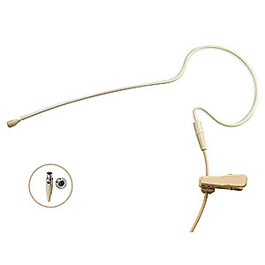 J K Pro Headset Headworn Single Earhook Microphone MIC-J S90 Compatible with Shure Wireless Transmitter