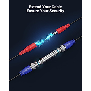 ANNKE 4 Pack 30M/100ft All-in-One Video Power Cables, BNC Extension Surveillance Camera Cables for CCTV Security DVR System Installation, Free 8 x BNC Connectors and 100pcs Cable Clips Included