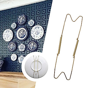 8 10 12 14 16Inch Plate Hangers for Walls Plate Dish Hangers Stainless Steel Decorative Invisible Plate Hangers Holder, Wall Hooks Home Decor (size:12in)