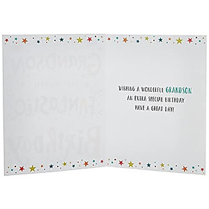 Regal Publishing Modern Birthday Card Grandson - 8 x 6 inches -