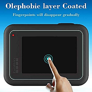 ULBTER GoPro Hero8 Screen Protector for GoPro Hero 8 Black Action Camera + Lens Screen Protector+Lens Cap Cover,9H Hardness Tempered Glass Saver,Anti-Scrach Anti-Fingerprint Anti-Bubble [2+6 Pack]