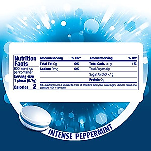 Mentos Clean Breath Sugarfree Hard Mint, 150pc, Intense Peppermint (Pack of 4 Bottles)