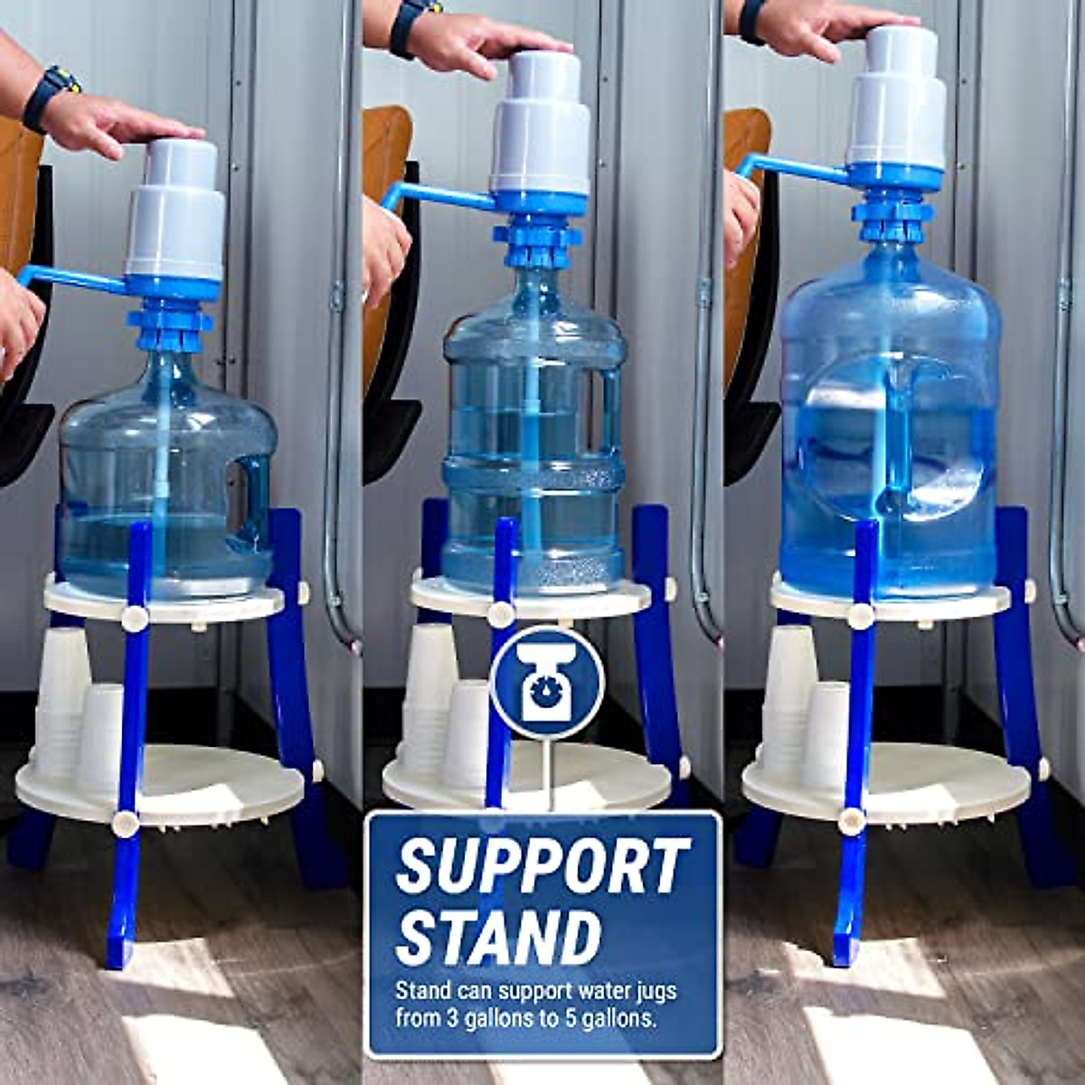 Dolphin 5 Gallon Water Bottle Dispenser Cooler Stand Storage Rack
