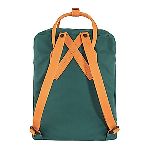 Fjallraven Women's Kanken Backpack, Arctic Green/Spicy Orange, One Size