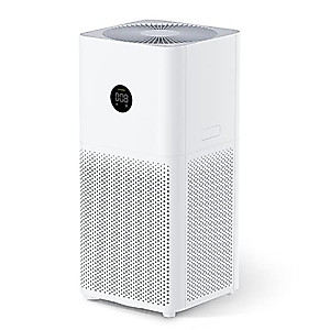 MI Air Purifiers for Home Large Room- Smart Wifi and PM2.5 Monitor- Voice Control Cleaner for Pets, Bedroom, Dust- Quiet Air Purifier Covers 398 Sq. Ft- True HEPA Filter Removes 99.9% of Particles- 3C