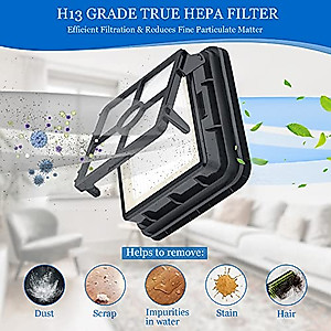 Filter Brush Replacement Compatible with Bissell CrossWave, 4 Brush Roll 1868 + 3 Vacuum Filter 1866, Compare to Part 1608683, 160-8683, 1608684