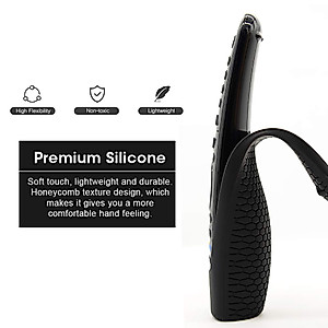 Silicone Protective Case for LG AN-MR20GA / AN-MR19BA / AN-MR18BA / AN-MR650A / AN-MR600 Remote Control [Anti-Lost] Anti Slip LG Magic Remote AKB75855501 Cover Skin Sleeve Protector (Black)