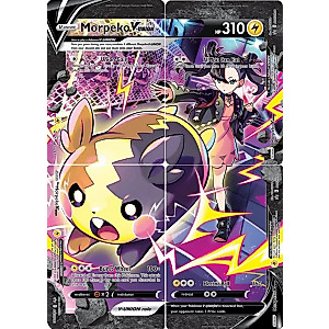 Morpeko V-Union - Pokemon 4 Card Set - Black Star Promo - Crown Zenith - Marnie - SWSH287 SWSH288 SWSH289 SWSH290