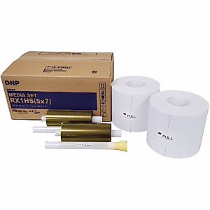 DNP DS-RX1HS 5x7" Printer Media, 2-Rolls, 400 Prints Per Roll, 800 Prints Total