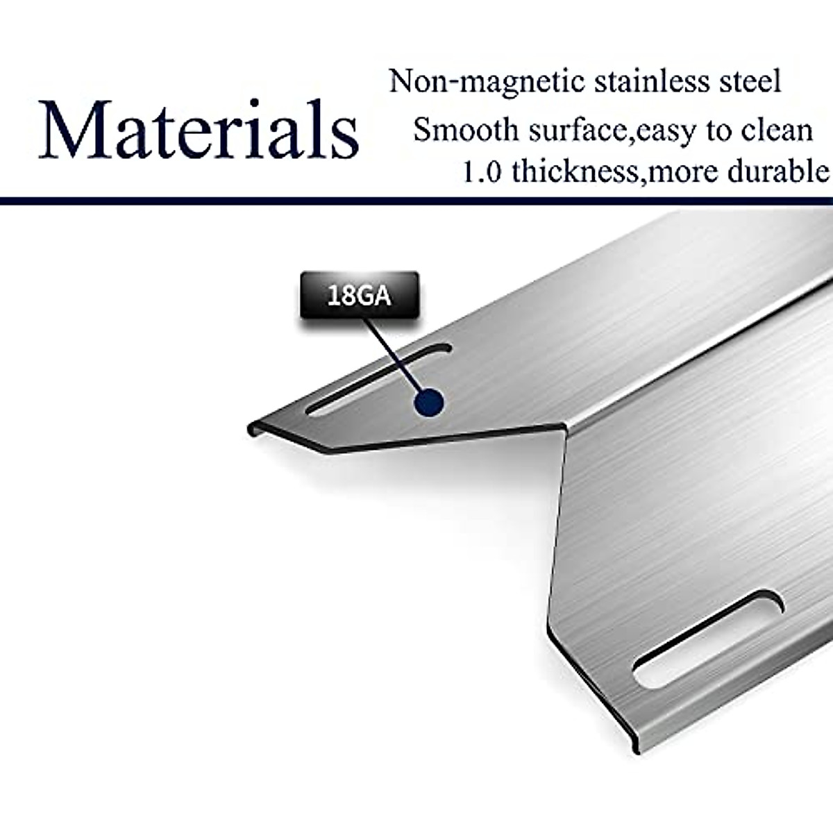Boloda SPA231 Flavorizer Bar,Stainless Steel Heat Plate Replacement for Charmglow 720-0036，Kirkland 720-0025 Nexgrill 720-0016 Chateau 720-0058 Classic 720-0083-04R,Heat Shield,Burner Cover, Heat Tent