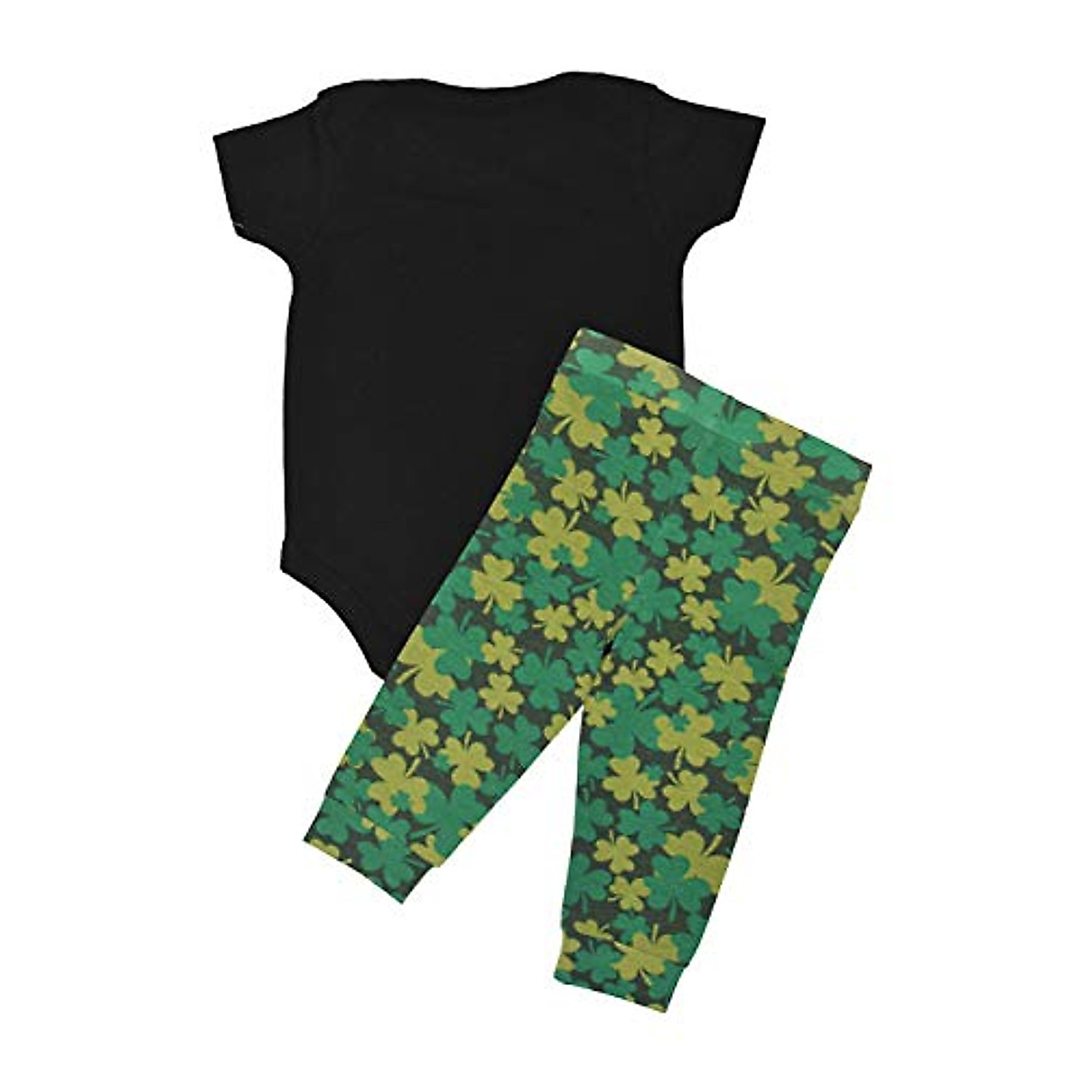 Unique Baby Unisex Who Needs Luck St Patrick's Day Romper Outfit (12m, Luck)