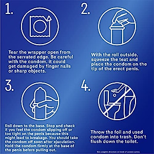 Durex Condom XXL Longer & Wider Natural Latex Condoms, Extra Wide Fit, 12 Count - Ultra Fine & Lubricated (Packaging May Vary)