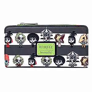 Loungefly Beetlejuice Chibi All Over Print Faux Leather Wallet