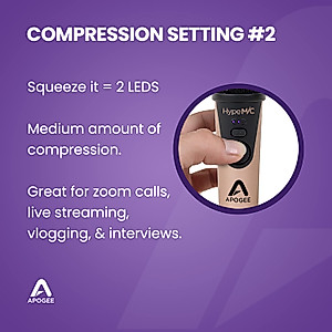 Apogee Hype Mic - USB Microphone with Analog Compression for Capturing Vocals and Instruments, Streaming, Podcasting, and Gaming