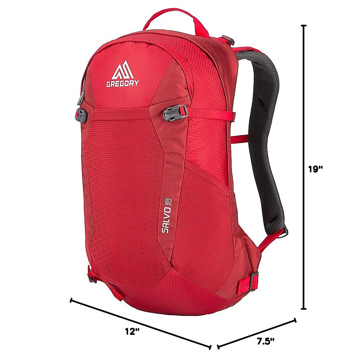 Gregory Mountain Products Men's Salvo 18 Liter Backpack, Tango Red, One Size