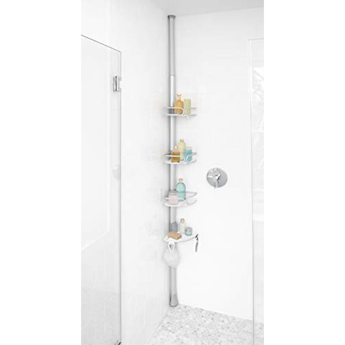 OXO Good Grips Quik-Extend Aluminum Pole Shower Caddy