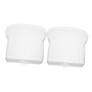 PRETYZOOM Small Containers for Food Sandwich Holder Airtight Bread Storage Box Sandwich Case for Homemade Bread Preservation