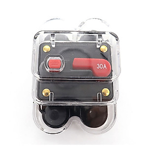 IP68 12V 24V DC Home Solar System Waterproof Circuit Breaker Reset Fuse Inverter 60A 80A 100A 150A 200A 250A 300A with Cover (Size : 125A)