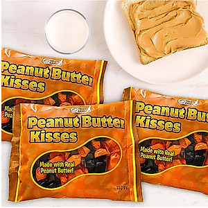 THE GOODS SHIPPER Melster Peanut Butter Kisses Taffy Candies 3.5 oz (3 Pack, Exp. Mid 2024)