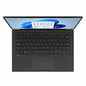 LG 2022 Gram 14Z90Q Ultrabook: Core i7-1260P, 16GB RAM, 512GB SSD, 14" 1920x1200 Full HD Display, Backlit Keyboard, Windows 11 (Renewed)
