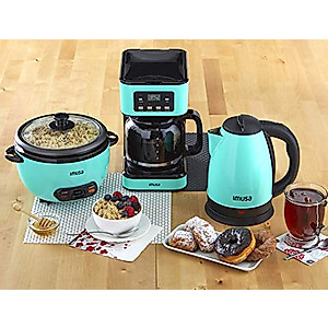 IMUSA USA GAU-80113T 1.5 Quart Teal Slow Cooker with Glass Lid