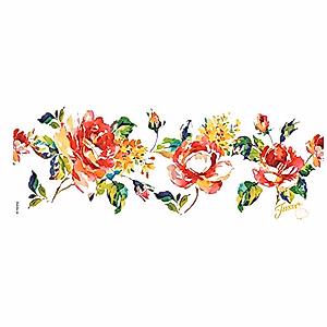 Tervis Plastic Made in USA Double Walled Fiesta Insulated Tumbler Cup Keeps Drinks Cold & Hot, 16oz Mug, Floral Bouquet