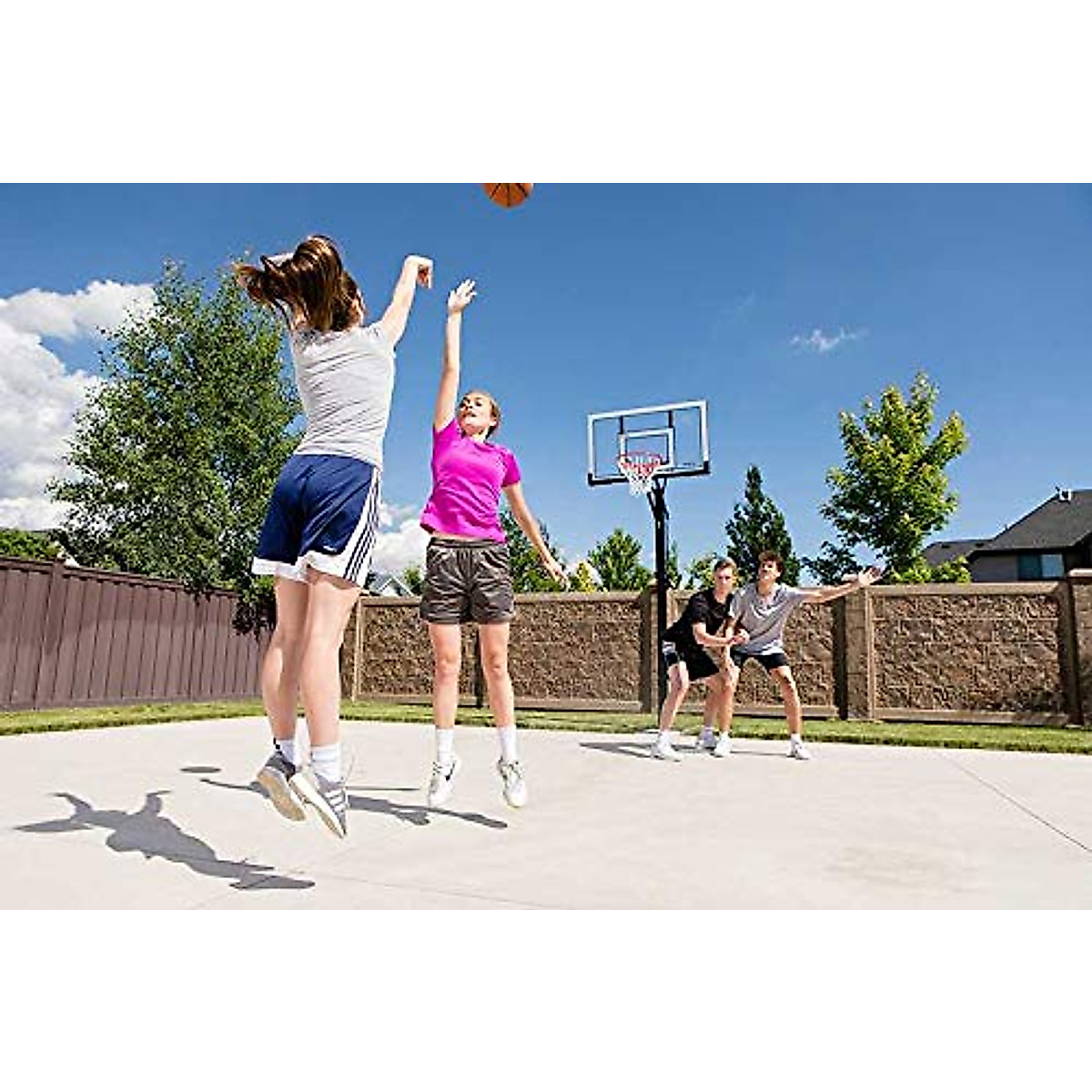 Lifetime Adjustable In-Ground Basketball Hoop (54-Inch Acrylic)