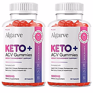 (2 Pack) Algarve Keto ACV Gummies - Advanced Formula Algarve Keto Apple Cider Vinegar Gummies (120 Gummies)