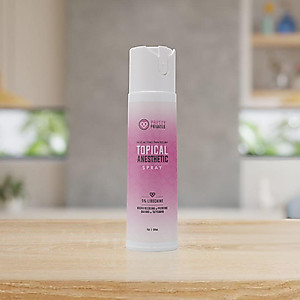 Pretty Privates Lidocaine Spray - Premium Numbing Spray for Waxing, Tattoos, Piercings, Microblading - Relief in 5-15 Mins - Maximum Strength - Topical Anesthetic - 1oz