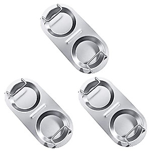 Zerodeko 3pcs stainless steel spoon rack spoon holder hot pot spoon rack lid holder utensil holder utensil rest stove organizer household scoop holder spoon storage holder home spoon rack